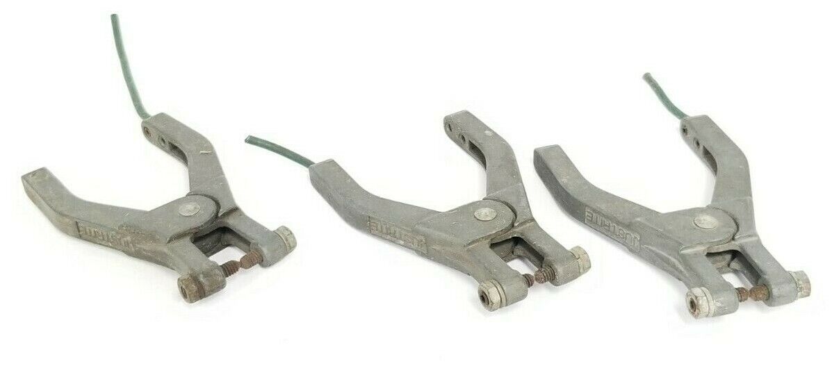 LOT OF 3 JUSTRITE MFG. CO. HAND GROUNDING CLAMPS — PremiumPLC