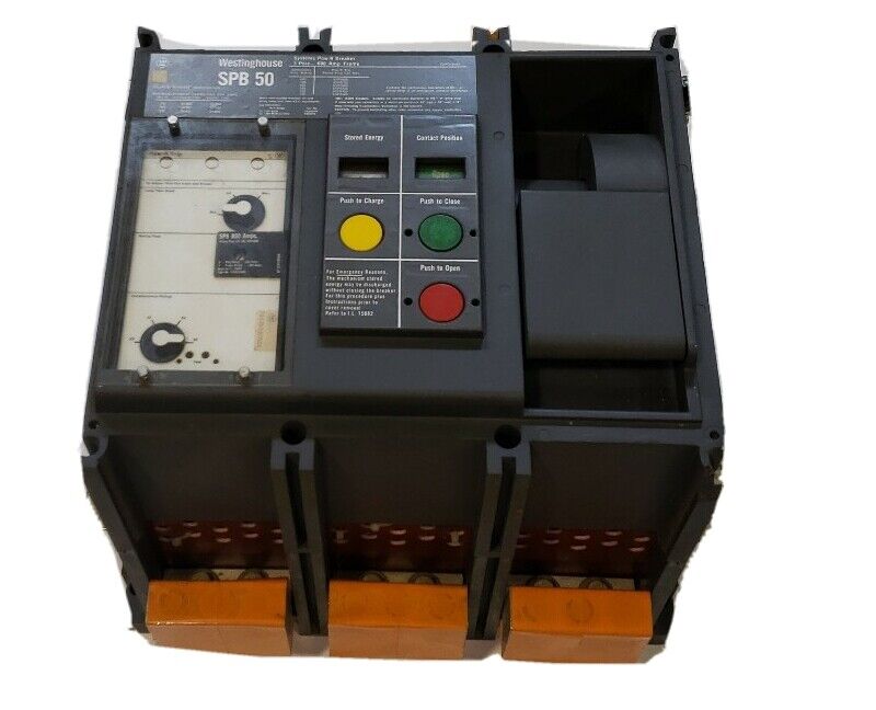WESTINGHOUSE SPB 50 SYSTEMS POW-R BREAKER 3 POLE 800 AMP FRAME SPB50 ...