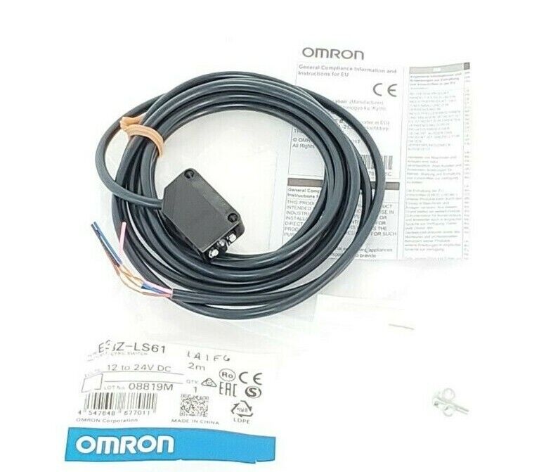 NEW OMRON E3Z-LS61 PHOTOELECTRIC SWITCH E3ZLS61, 12 TO 24V DC, 2M — PremiumPLC