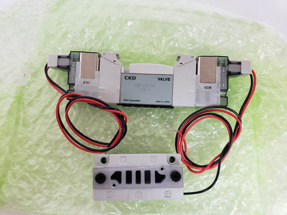 NIB CKD 4GB120R-06-E2H-3 SOLENOID VALVE, 4G SERIES, 24VDC, 4GB120R06E2 ...