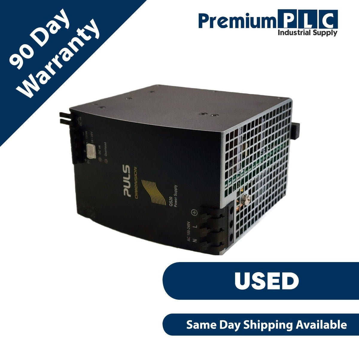 USED PULS QS20.241 DIMENSION Q 1-PHASE POWER SUPPLY: 24 VDC, 20A QS202 ...