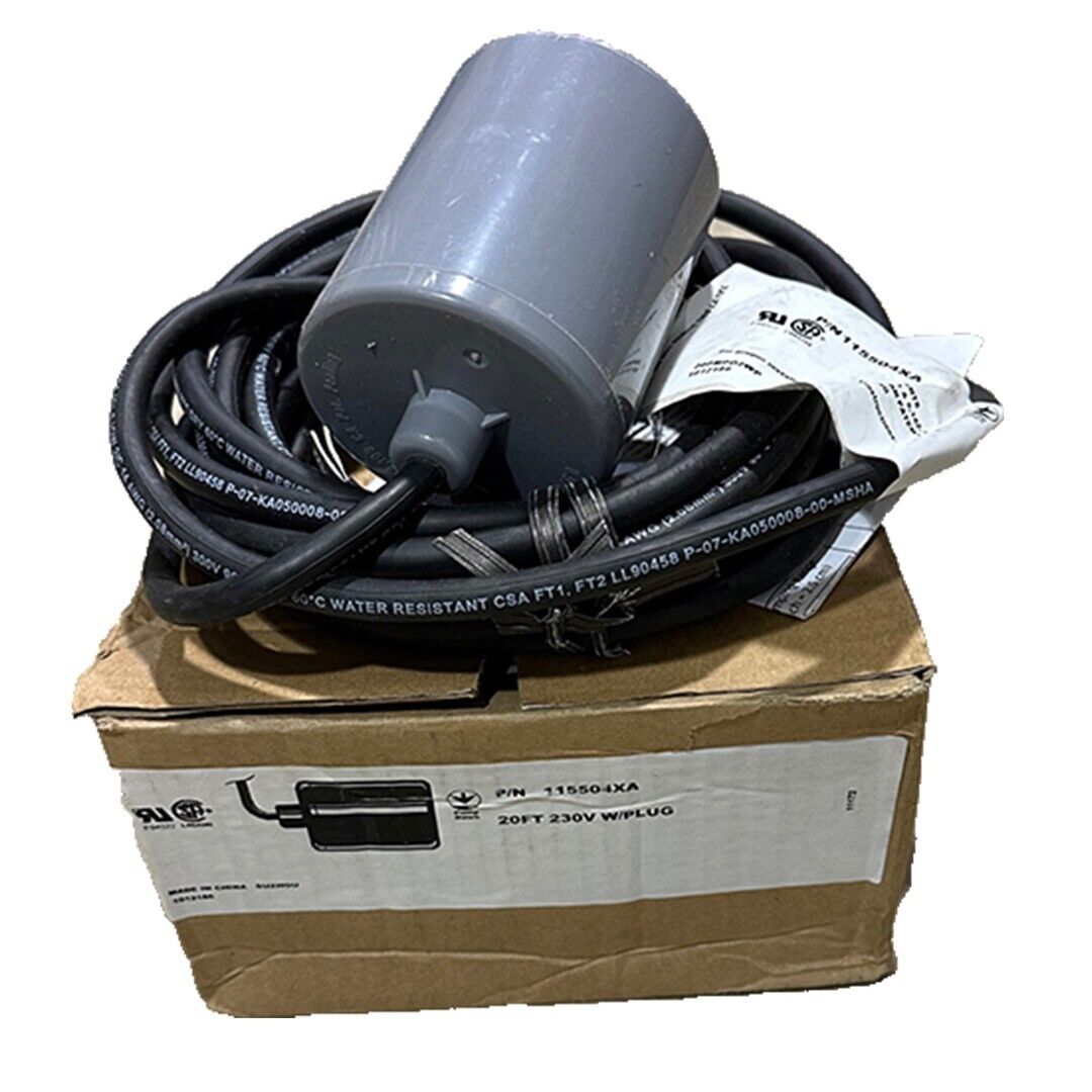 NEW GENERIC PUMP DOWN 115504XA FLOAT SWITCH 20FT CORD W/ PLUG 230V ...