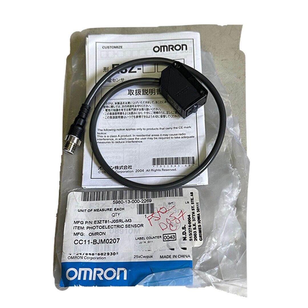 NEW OMRON E3Z-T81-JOSRL-M3 / E3ZT81JOSRLM3 PHOTOELECTRIC SENSOR 12-24V ...