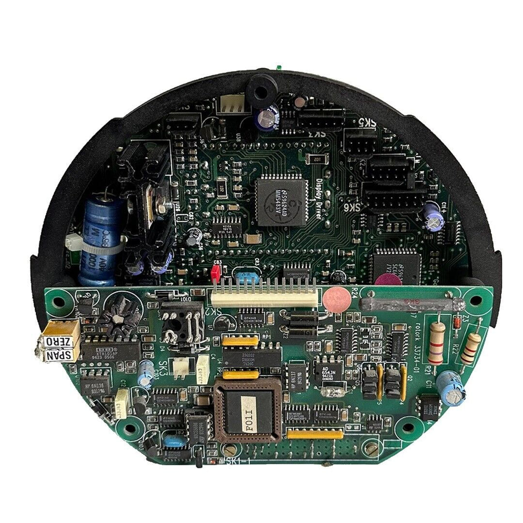 ROTORK 41566-02 / 4156602 DISPLAY DRIVER BOARD W/ 33734-01 CONTROL BOA ...