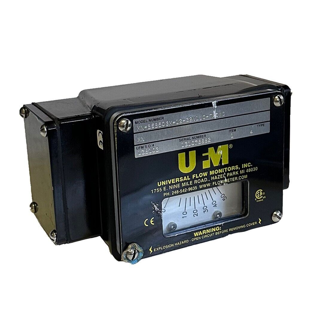 UNIVERSAL FLOW MONITORS MN-BSB50GM-12-32V1.0-TX0WD FLOW METER TYPE 4 ...