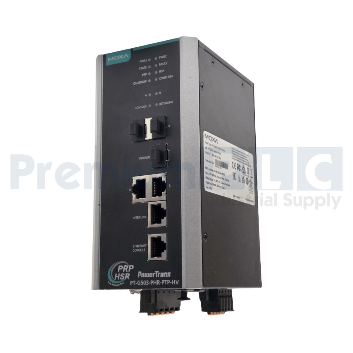 MOXA PT-G503-PHR-PTP-HV 3-PORT PT-G503 GIGABIT MANAGED REDUNDANCY BOX ...