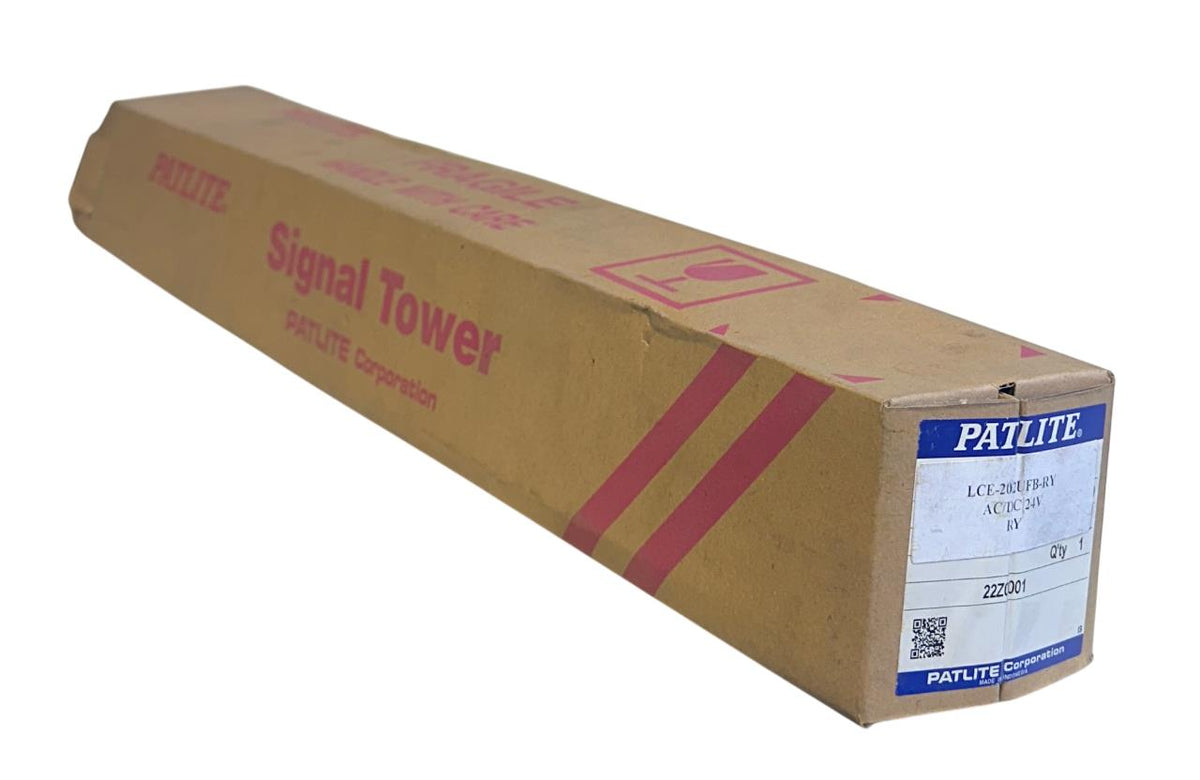PATLITE LCE-202UFB-RY / LCE202UFBRY SIGNAL TOWER 24V AC/DC RED/YELLOW ...