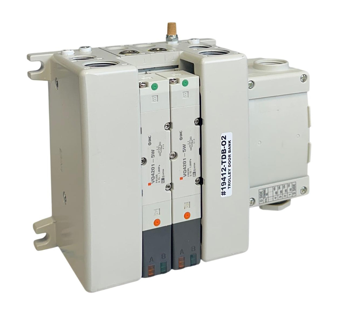 SENTRY SMC 19412-TDB-O2 / 19412-TDB-02 PNEUMATIC TROLLEY DOOR BANK 2-P ...