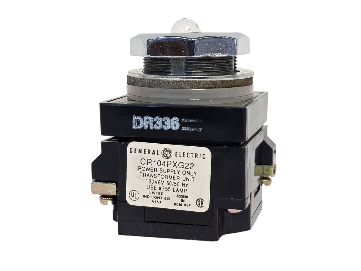 NEW GENERAL ELECTRIC CR104PXG22 TRANSFORMER UNIT 120V / 6V NO LENS ...