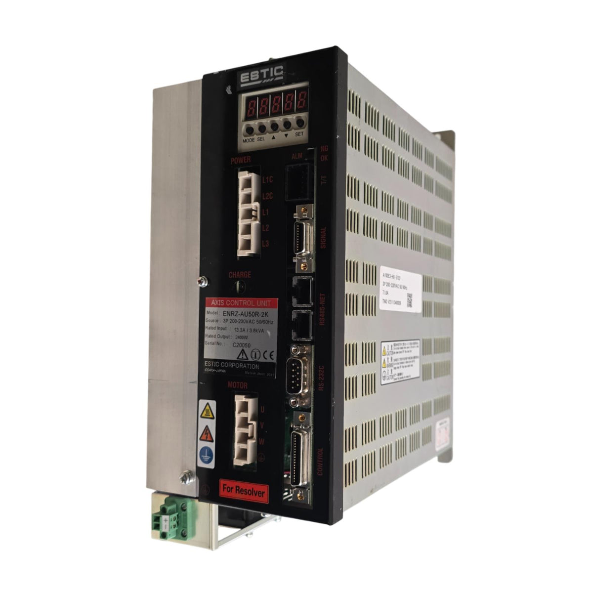 ESTIC ENRZ-AU50R-2K AXIS CONTROL UNIT 3P 200/230VAC 50/60HZ 13.3A/3.8k ...
