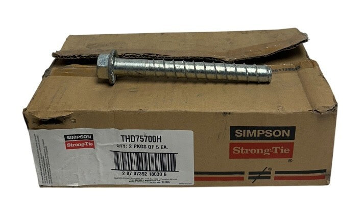 10 SIMPSON STRONG-TIE THD75700H TITEN HD CONCRETE SCREW ANCHORS 3/4''x ...