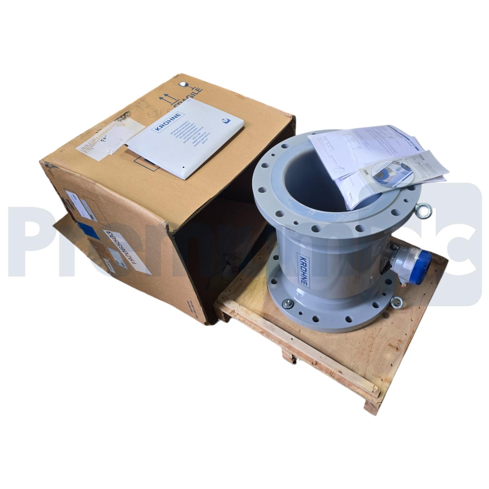 KROHNE DN300 mm / 12" inch ELECTROMAGNETIC FLOW METER OPTIFLUX 4000-DI ...