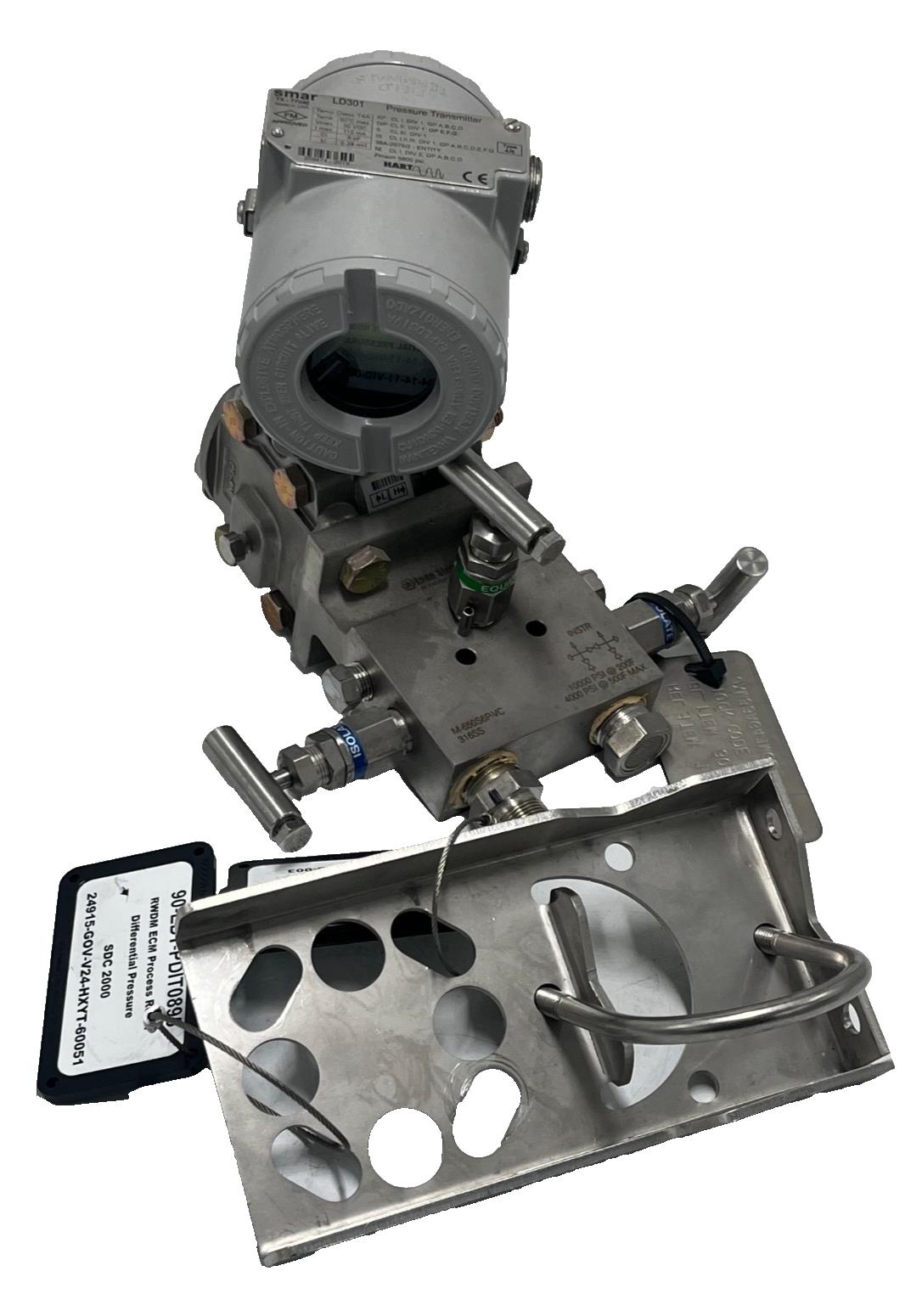SMAR LD301 PRESSURE TRANSMITTER ASSEMBLY W/ SENSOR: D1 & MANIFOLD: M-6 ...