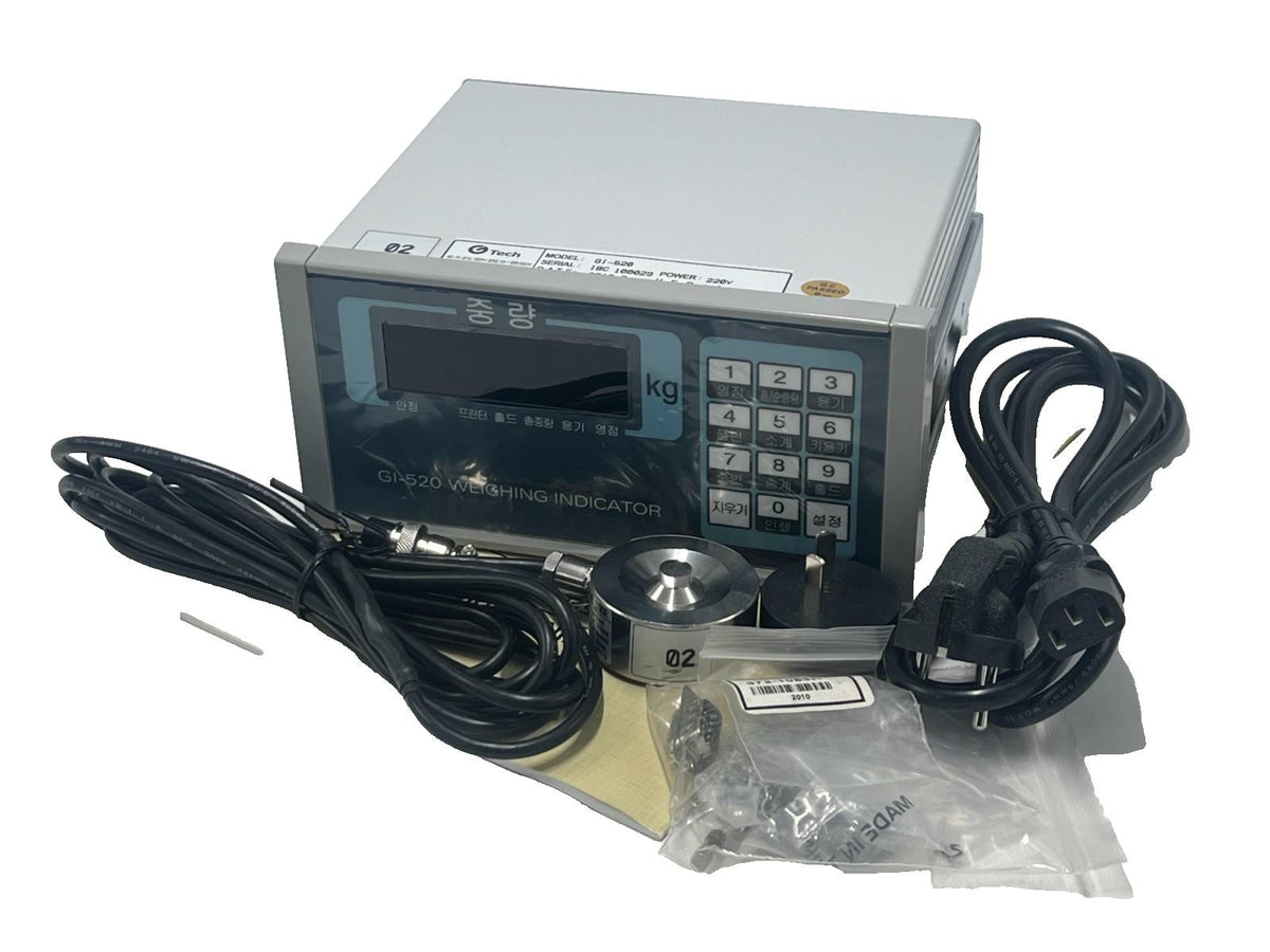 G TECH GI-520 Digital Weighing Indicator w/ CBDS-1T 1-Ton 2000lb Load ...