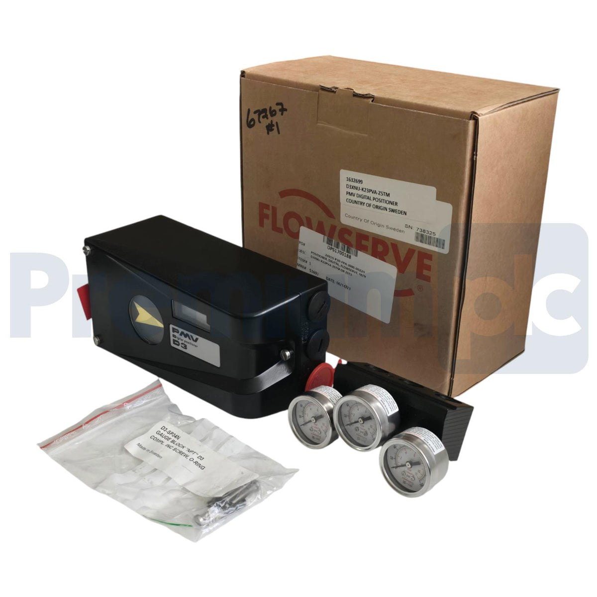 FLOWSERVE D3XNU-K23PVA-Z5TM PMV D3 Digital Positioner HART DOUBLE ACTI ...