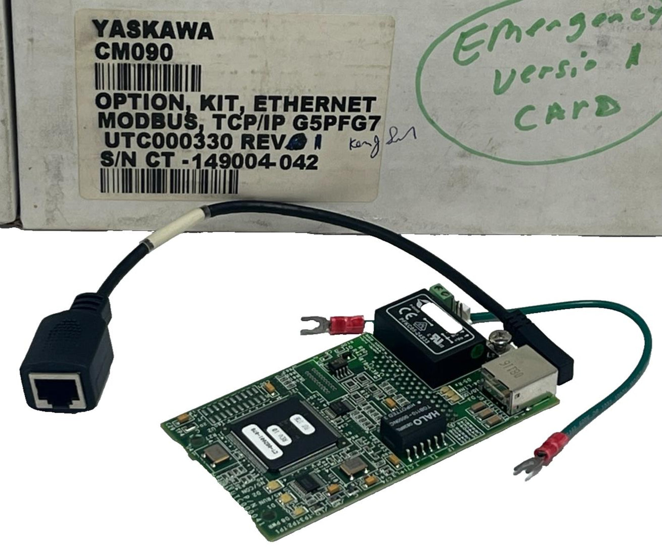 Yaskawa CM090 Ethernet Modbus TCP/IP Option Card Kit G5PFG7 Rev. 10 w ...