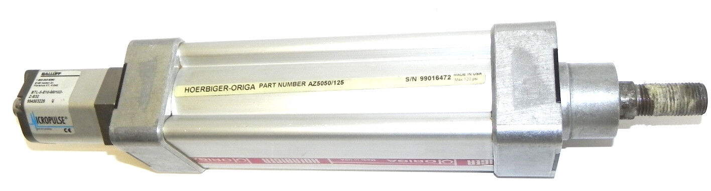 HOERBIGER-ORIGA AZ5050/125 CYLINDER W/ BALLUFF BTL-5-E10-M0102-Z-S32 S ...