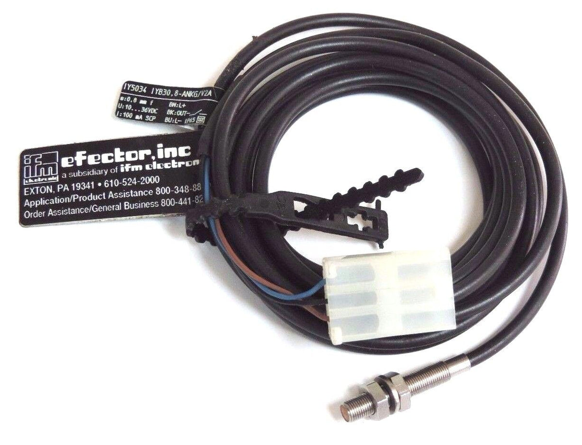 NEW IFM EFECTOR IY5034 PROXIMITY SENSOR IYB30.8-ANKG/V2A, 0.8MM, 10 ...