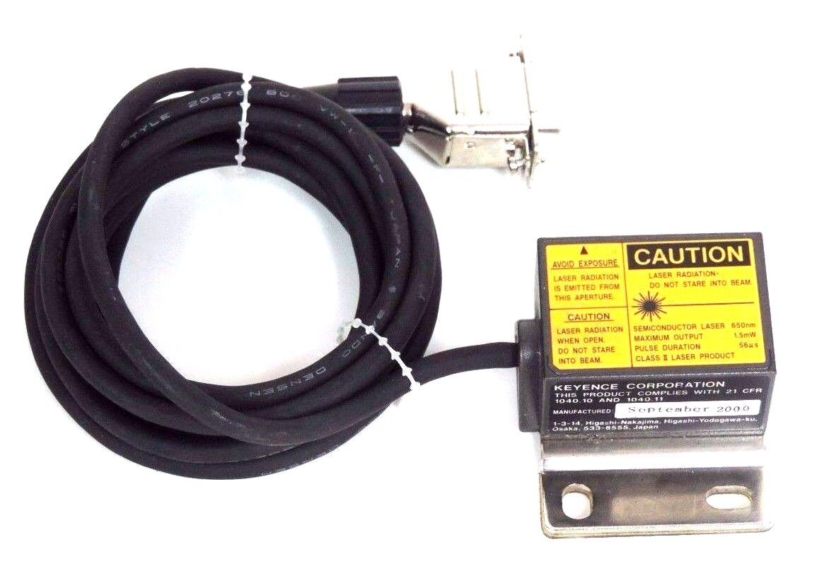 KEYENCE BL-600 LASER BARCODE SCANNER W/ MOUNT 650NM, 1.5MW, BL600 ...