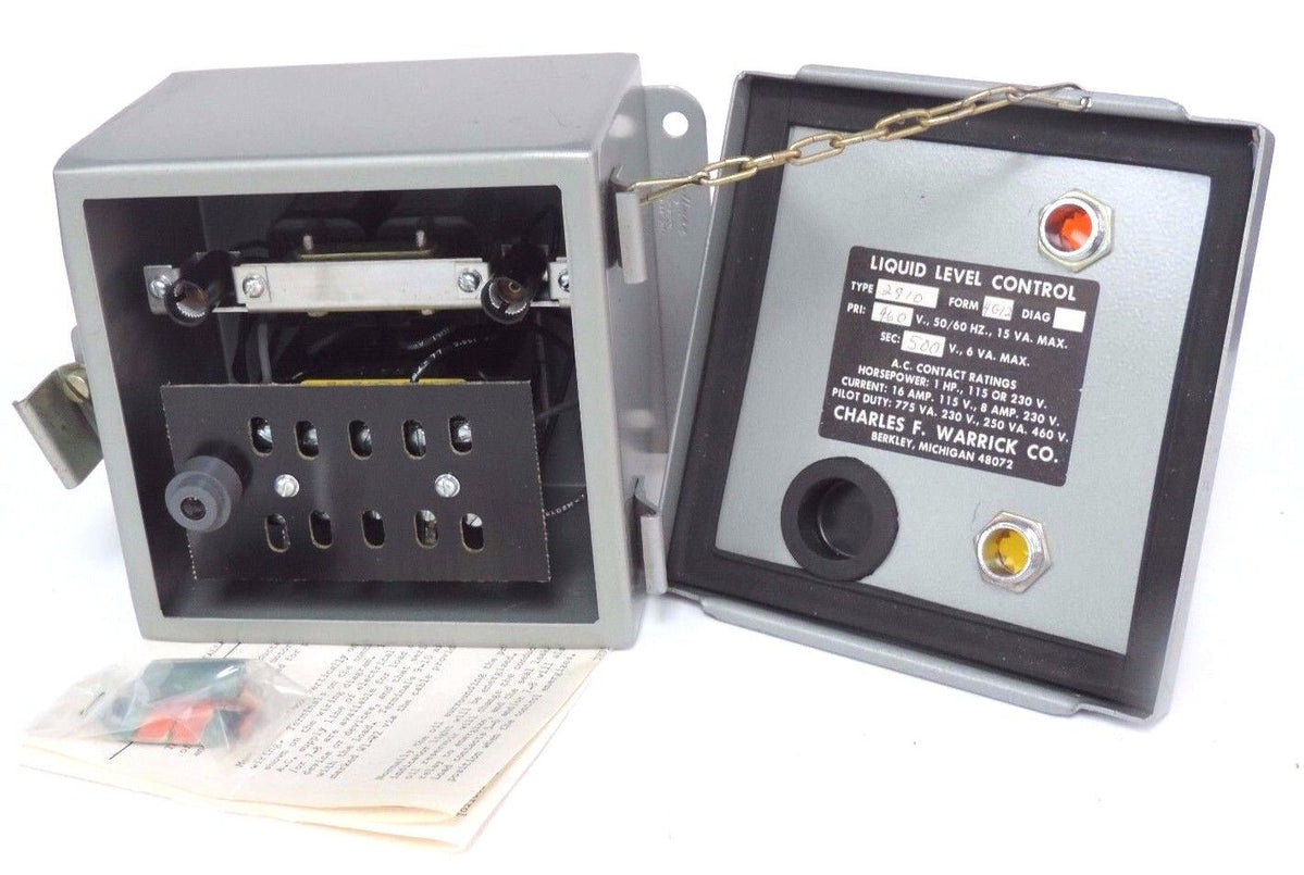NEW WARRICK CONTROLS TYPE 2810 FORM 4G12 LIQUID LEVEL CONTROL 2810-4G1 ...