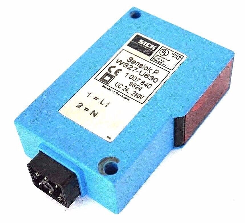 SICK OPTIC WS27-U630 PHOTOELECTRIC 24-240V, 2VA, WS27U630 — PremiumPLC