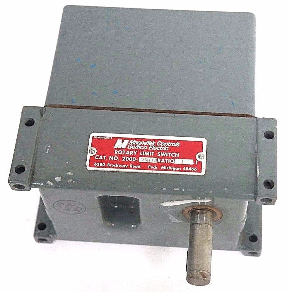 MAGNETEK CONTROLS GEMCO ELECTRIC 200-2904 ROTARY LIMIT SWITCH RATIO: 1 ...