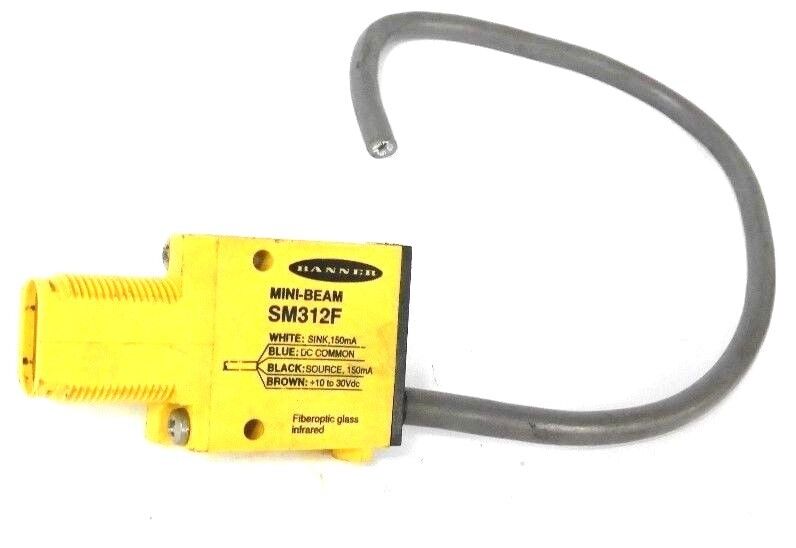 BANNER SM312F MINI BEAM INFRARED 880 NM GLASS FIBER OPTIC — PremiumPLC