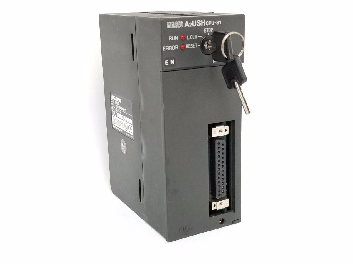 MITSUBISHI MELSEC A2USHCPU-S1 CPU UNIT A2USHCPUS1, MAX 30KSTEP W/ KEYS ...