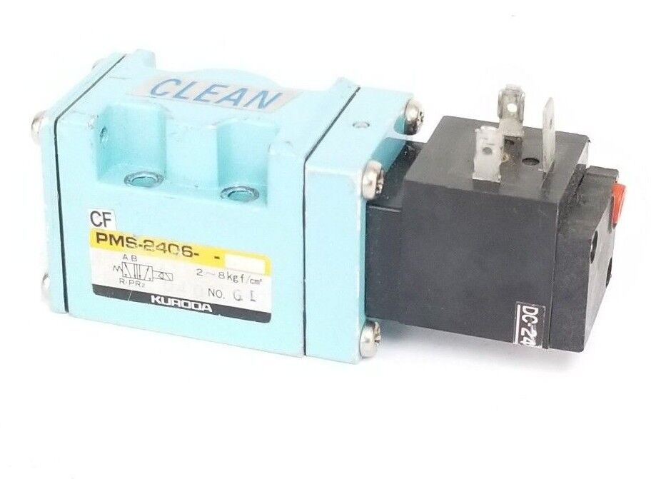 KURODA PMS-2406 SOLENOID VALVE SINGLE 3PORT, 24VDC, PMS2406 — PremiumPLC