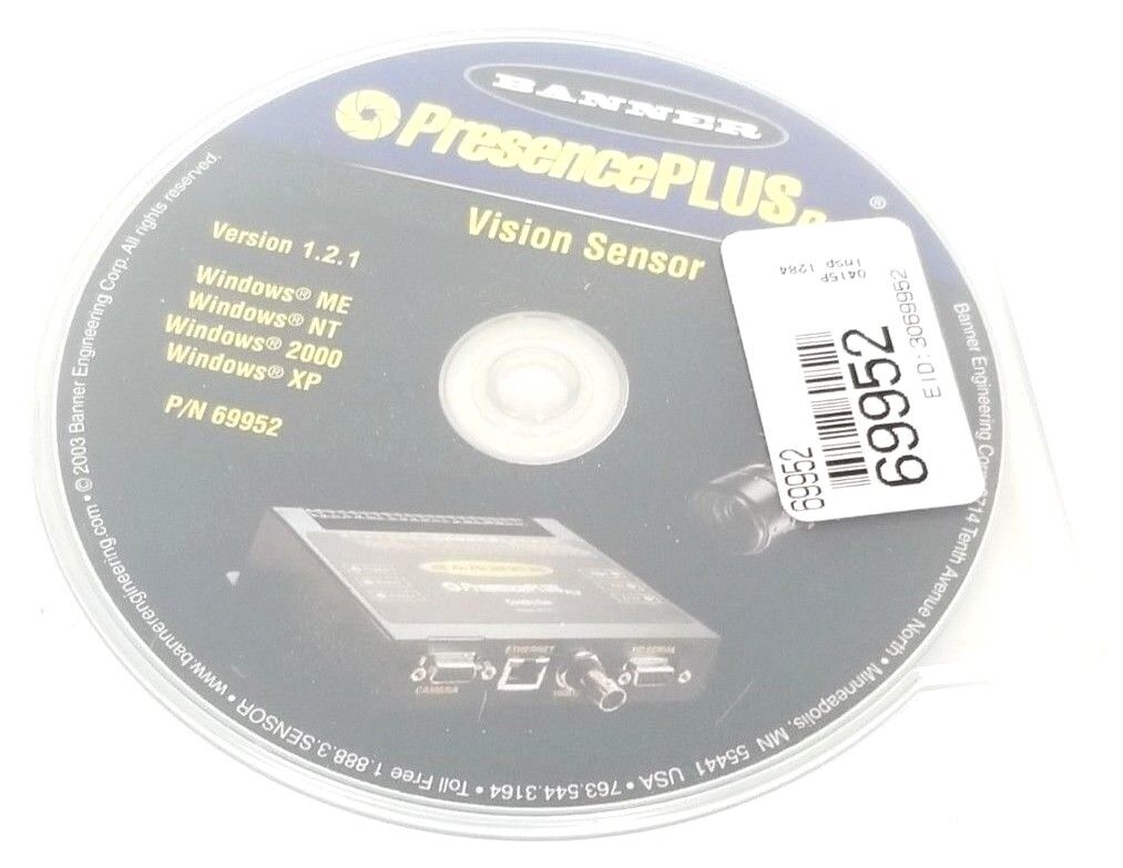 NEW BANNER 69952 PRESENCE PLUS VER. 1.2.1 VISION SENSOR — PremiumPLC