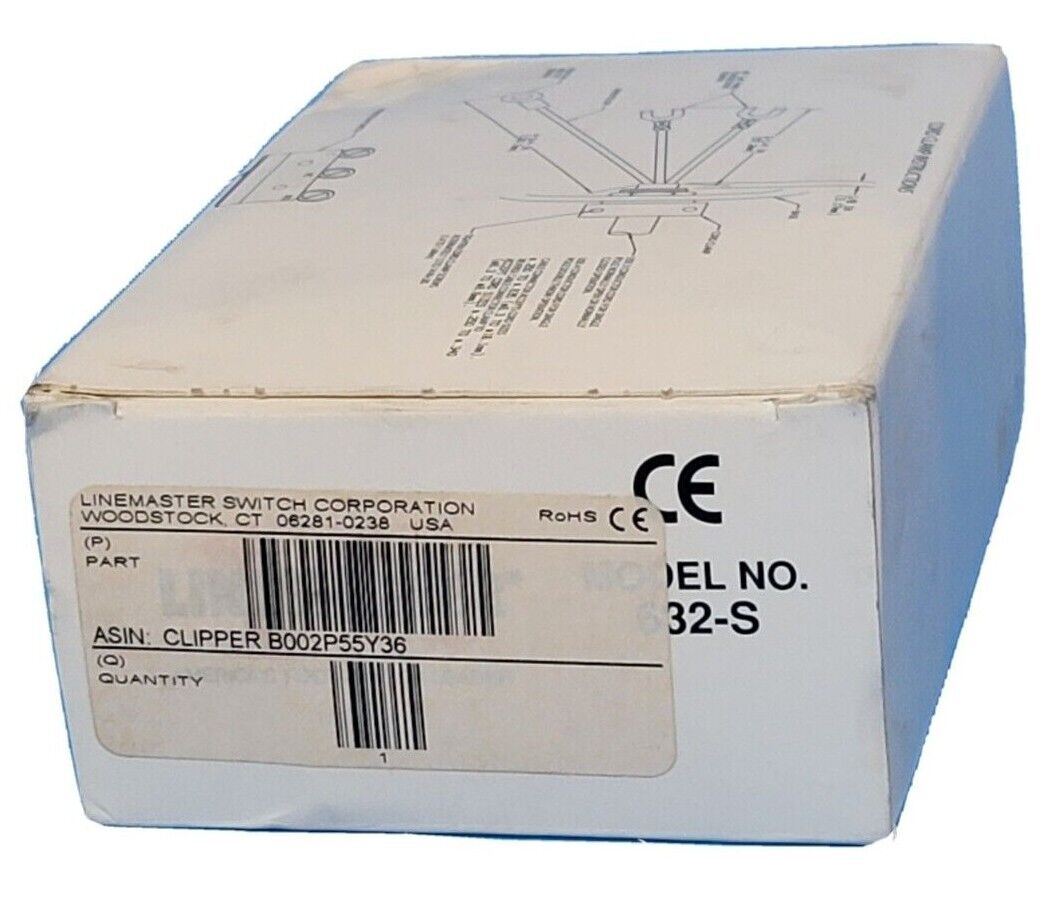 NIB LINEMASTER 632-S FOOT SWITCH SPDT 20AMP 120/250VAC — PremiumPLC