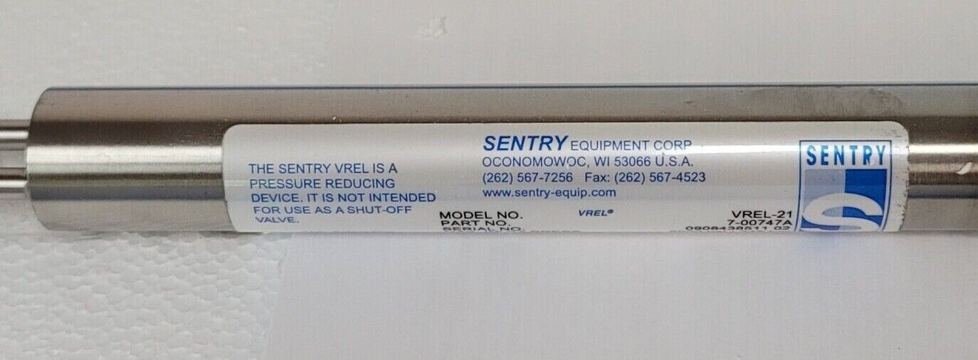 NEW SENTRY EQUIPMENT VREL 21 CONTROL VALVE 7-00747A VREL21 700747A ...