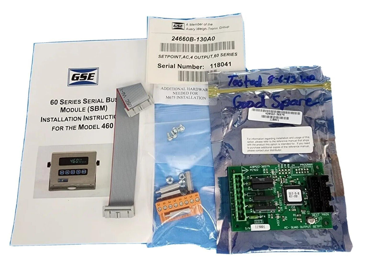 NEW GSE ITW AVERY WEIGH TRONIX 420922-36579 60 SERIES SERIAL BUS MODUL ...