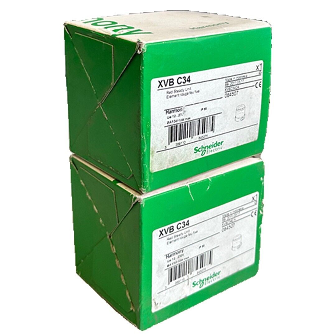 2 NEW SCHNEIDER ELECTRIC XVB-C34 / XVBC34 RED STEADY UNIT STACK LIGHT ...