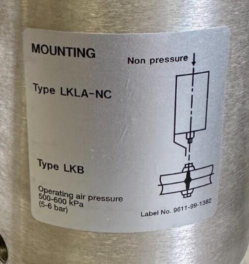 NEW ALFA LAVAL LKLA-NC / LKLANC TYPE LKB PNEUMATIC ACTUATOR 600kPa 961 ...