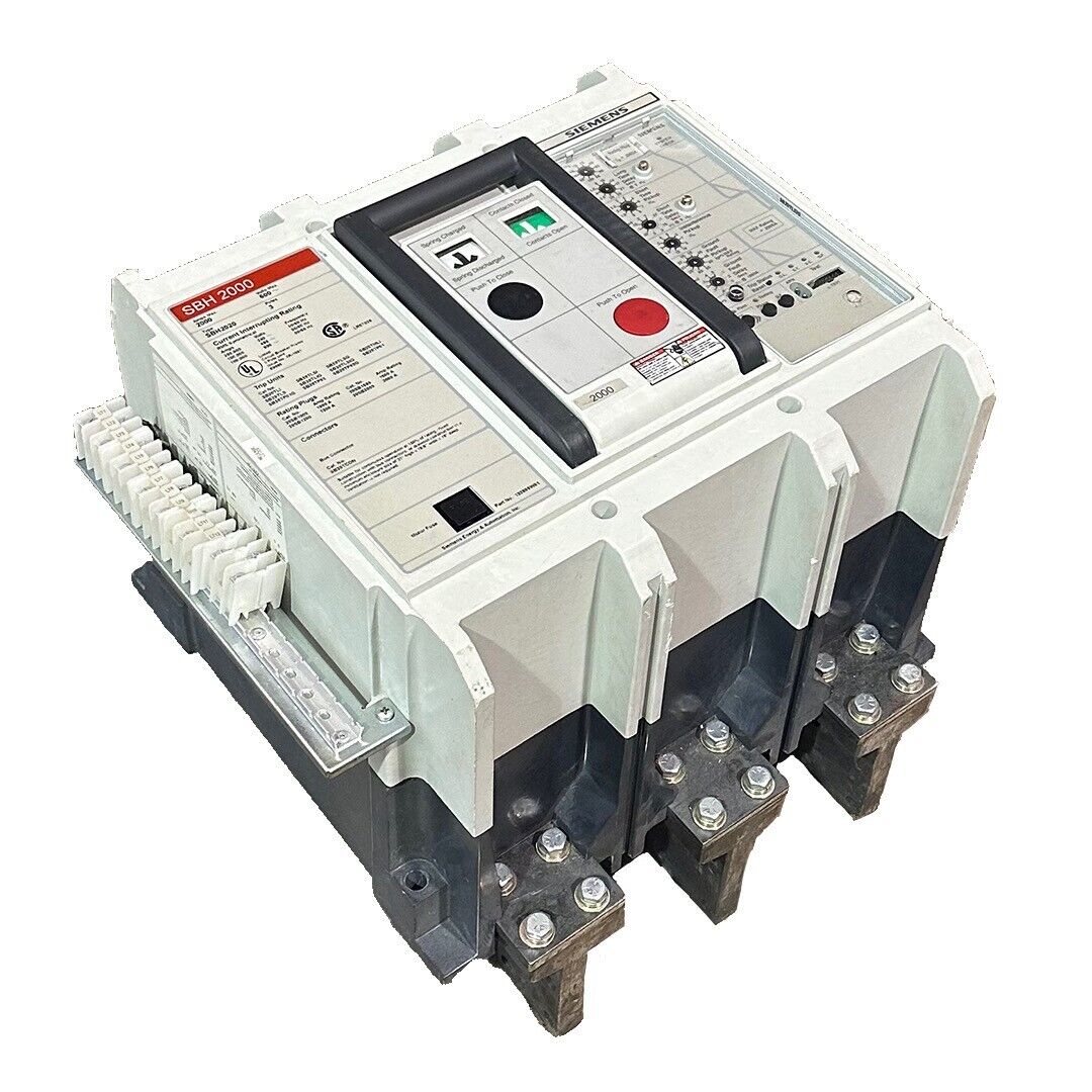 SIEMENS SBH2020 SBH 2000 INSULATED CASE CIRCUIT BREAKER 600V 2000A 3-P ...