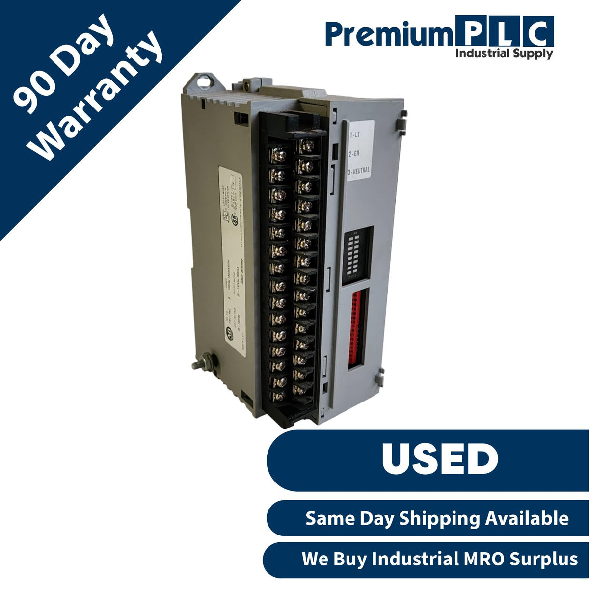 USED ALLEN BRADLEY 1791-8AC /B AC BLOCK I/O MODULE 8IN/8OUT 120VAC 179 ...