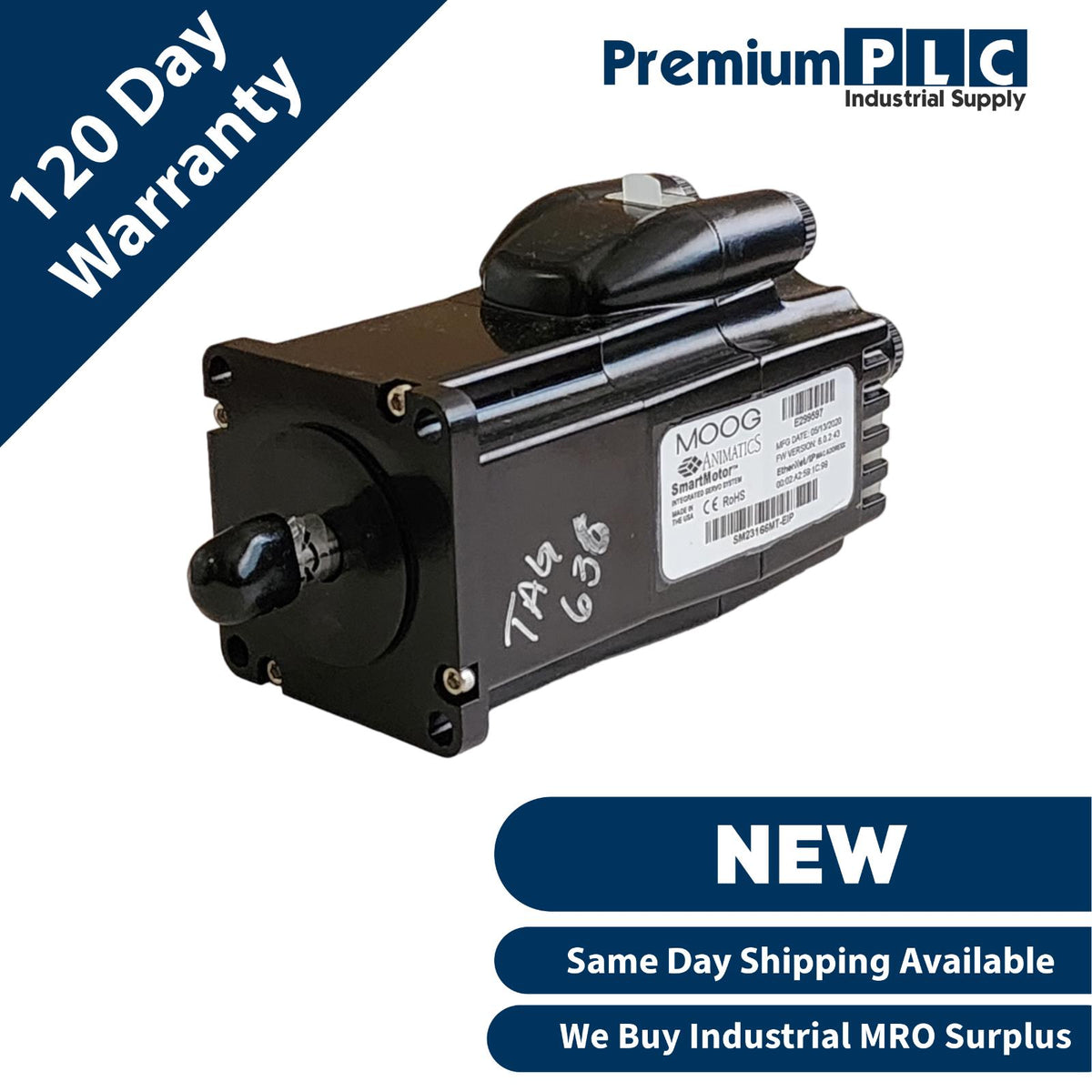 NEW MOOG ANIMATICS SM23166MT-EIP EtherNet/IP CLASS 6 SmartMotor SERVO ...