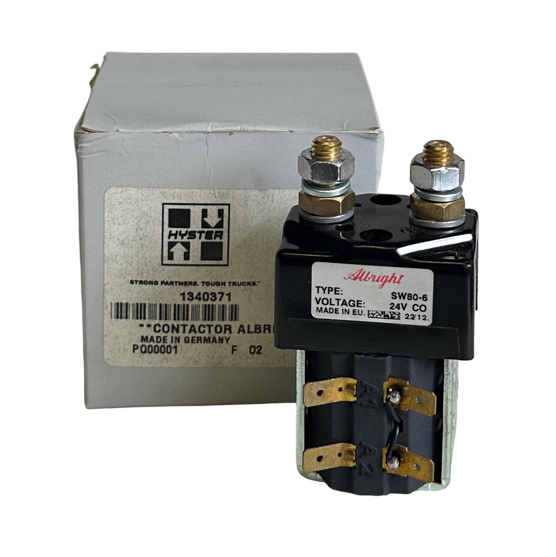 NEW HYSTER 1340371 CONTACTOR 24V SW80-6 / SW806 ALBRIGHT FOR FORKLIFT ...