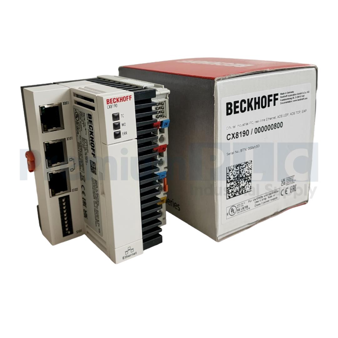 BECKHOFF CX8190 / 000000800 EMBEDDED PC CONTROLLER MODULE REAL-TIME ET ...