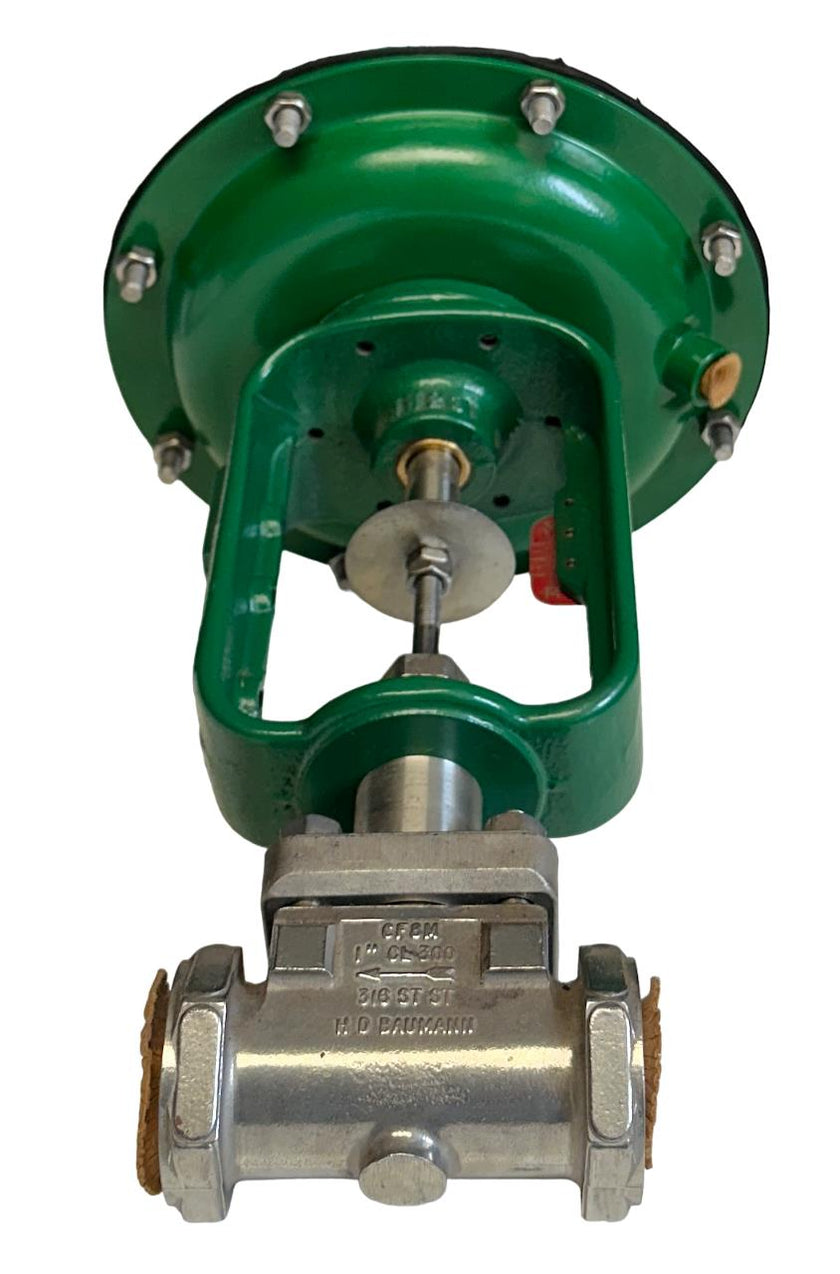 NEW FISHER BAUMANN MODEL 24588S STAINLESS CONTROL VALVE 1'' NPS 1 5-15 ...