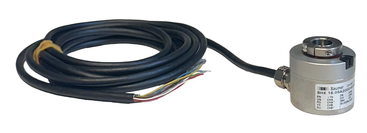 NEW BAUMER BHK 16.05A2000/403983 / 9480-42156 HOLLOW SHAFT ENCODER CH ...