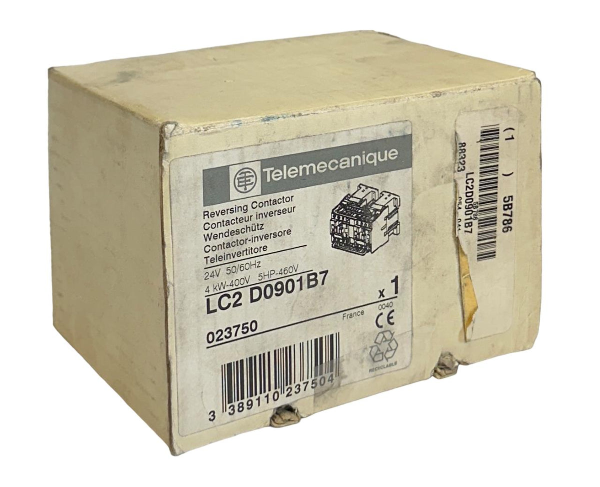 TELEMECANIQUE LC2-D0901B7 / LC2D0901B7 REVERSING CONTACTOR 24V 4kW/5HP ...