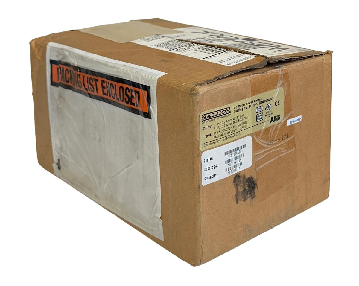 ABB BALDOR BC154-SI / CN3000A70 DC MOTOR SPEED CONTROL 1-2HP 15A NEMA ...