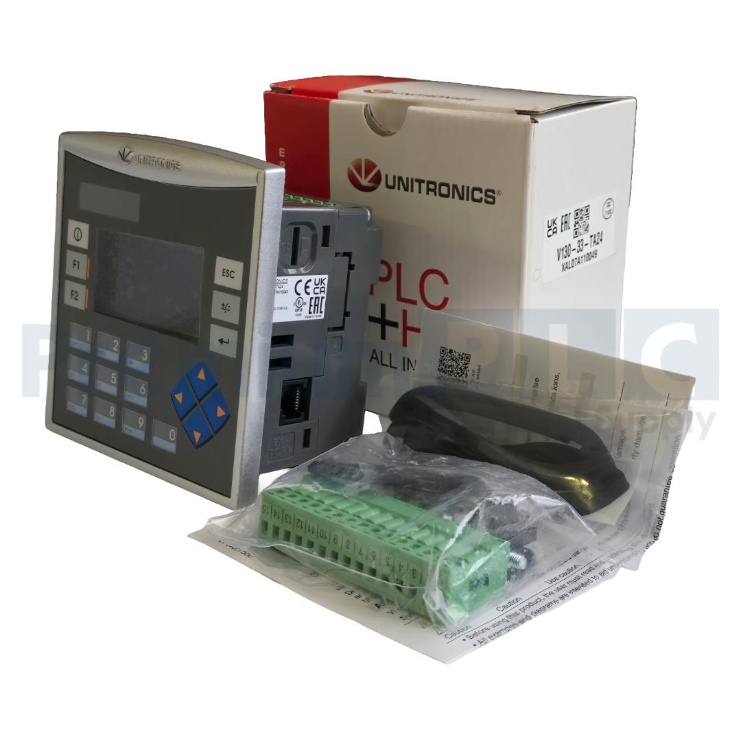 NEW UNITRONICS V130-33-TA24 VISION 130 SERIES PLC+HMI PANEL DISPLAY 2 ...