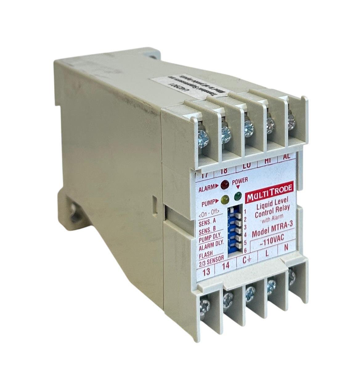FLYGT MTRA-3 / MTRA-3F MULTITRODE MTRA LEVEL CONTROL RELAY 110VAC 14-4 ...