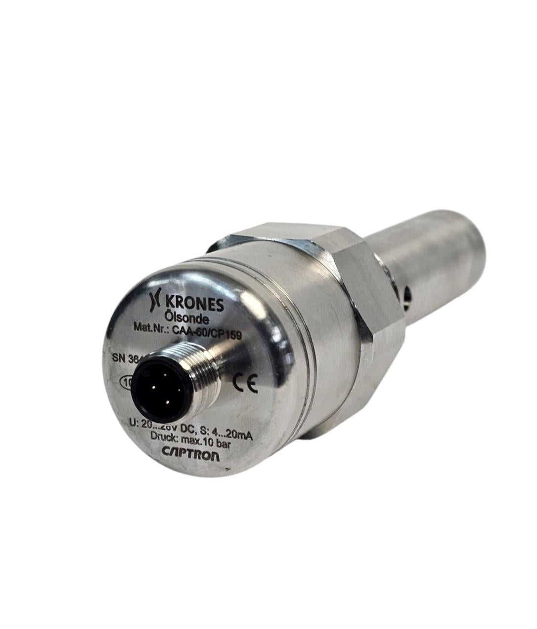 KRONES CAPTRON CAA-60/CP159 LEVEL SENSOR 20-28VDC 4-20mA 10bar — PremiumPLC