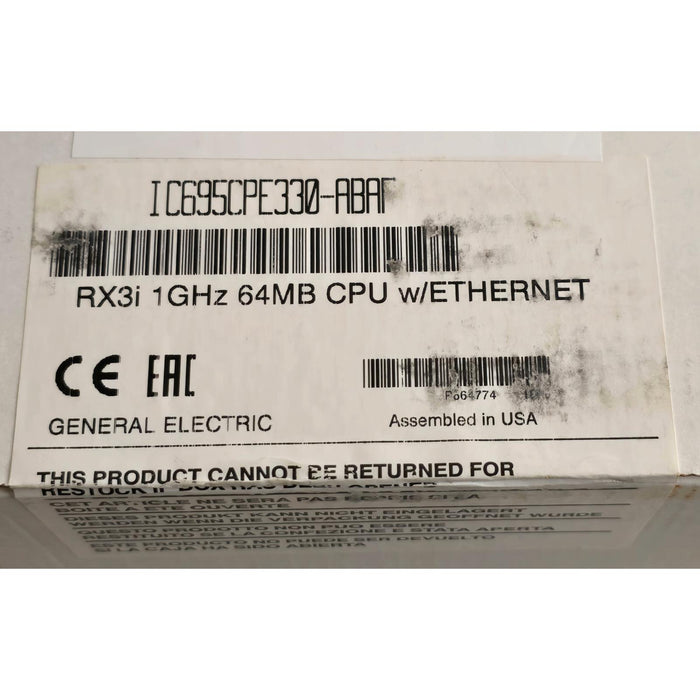 GE EMERSON IC695CPE330 PACSystems RX3i 64MB CPU w/ENET IC695CPE330-ABA ...