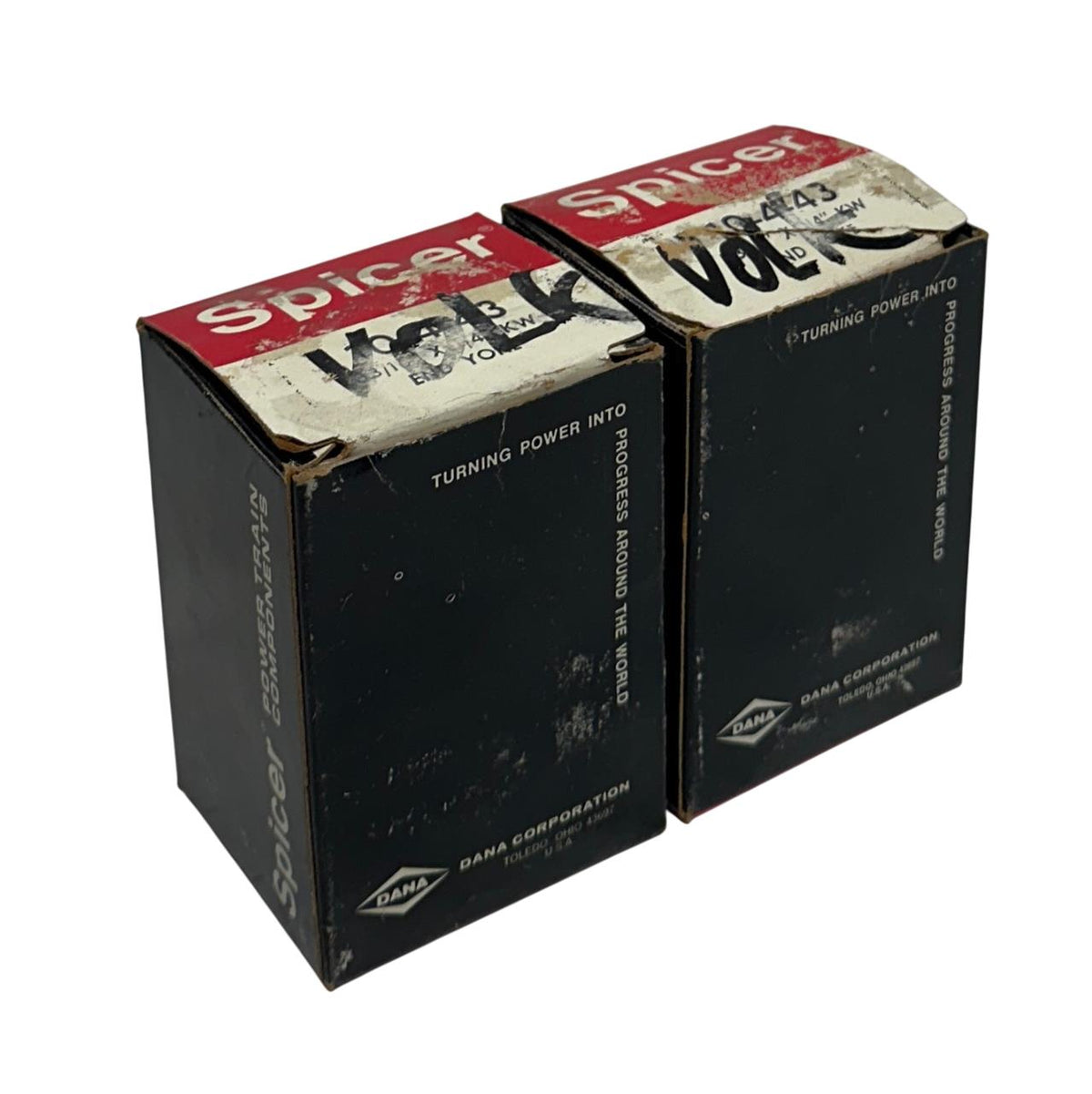 2 DANA SPICER 10-4-43 / 10443 POWER TAKE OFF (PTO) SHAFT END YOKES OEM ...