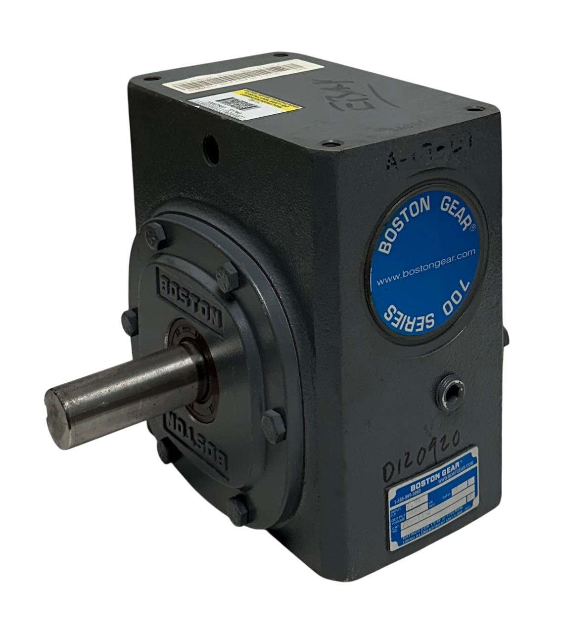 BOSTON GEAR 726-15-J / 51743 RIGHT ANGLE WORM GEAR SPEED REDUCER 15:1 ...
